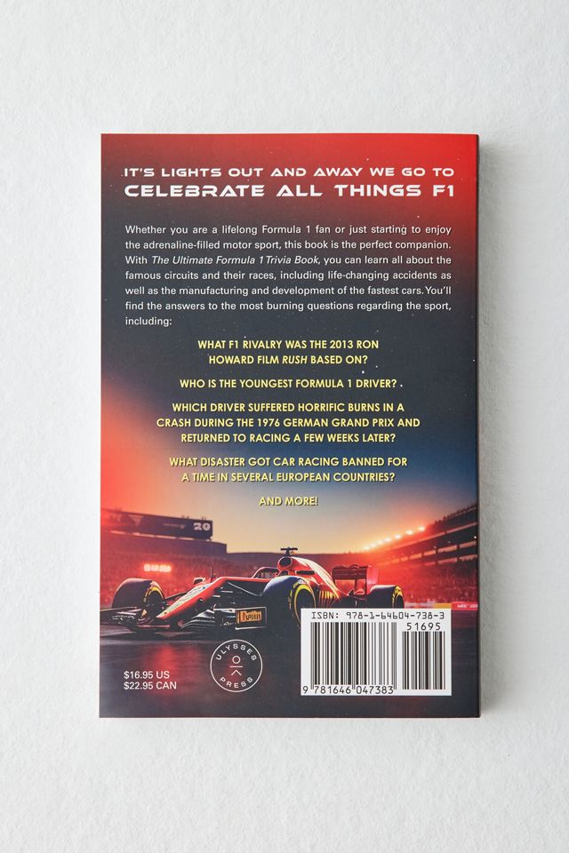 The Ultimate Formula 1 Trivia Book By Bernadette Johnson | Urban Outfitters