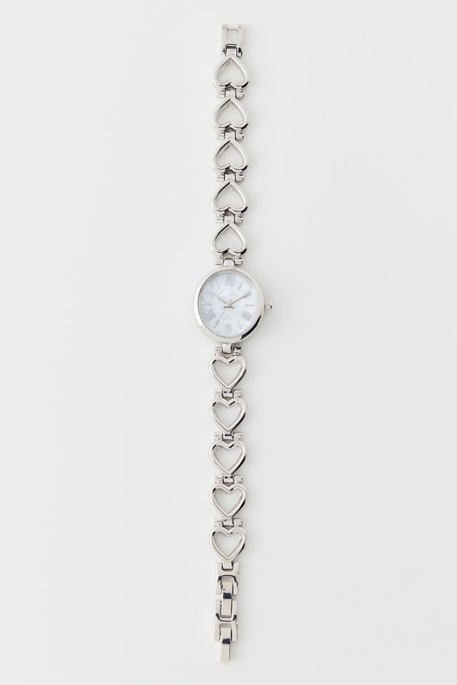 Oval Face Heart Chain Watch | Urban Outfitters Canada