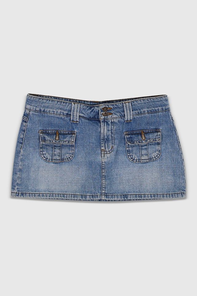 Vintage Y2K Micro Denim Skort | Urban Outfitters
