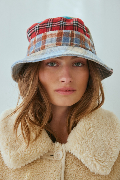 Mixed Plaid Bucket Hat | Urban Outfitters