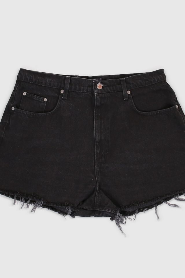 Vintage 90s Black Distressed High Rise Shorts | Urban Outfitters