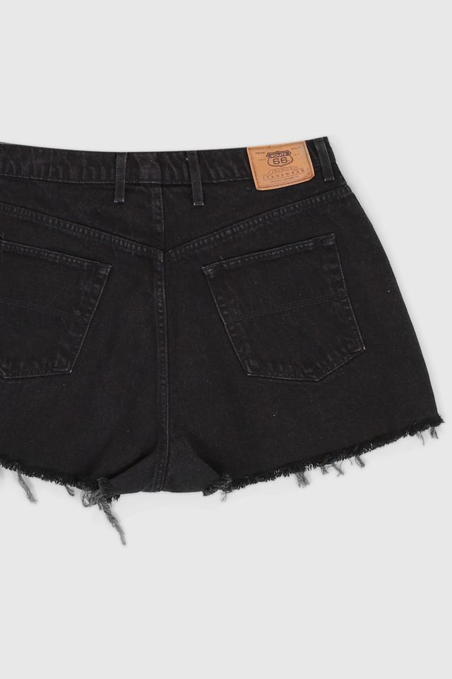Vintage 90s Black Distressed High Rise Shorts | Urban Outfitters