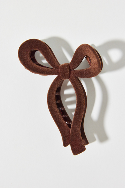 Velvet Bow Claw Clip | Urban Outfitters