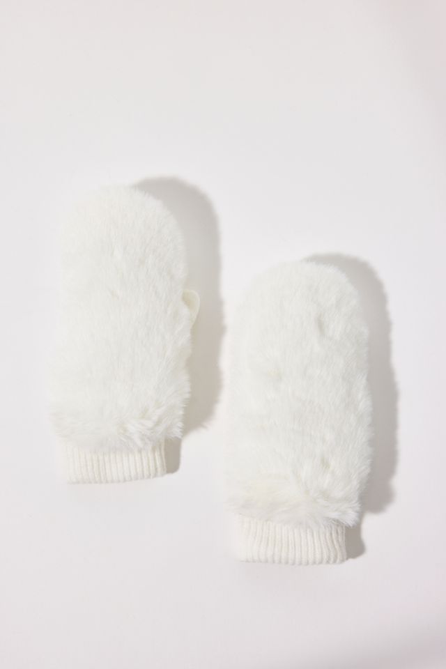 Fuzzy Faux Fur Convertible Mitten | Urban Outfitters