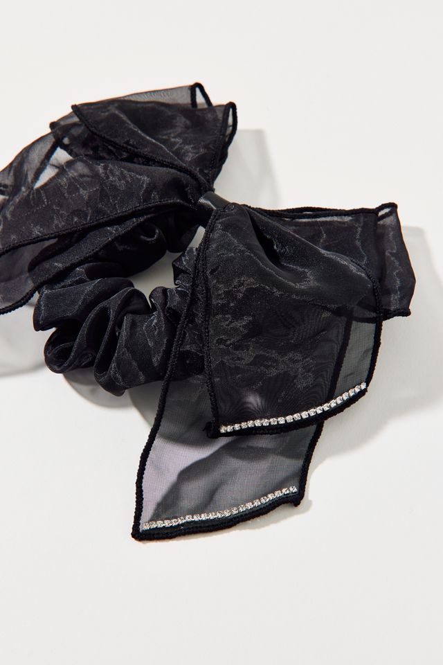 Rhinestone Bow Scrunchie | Urban Outfitters