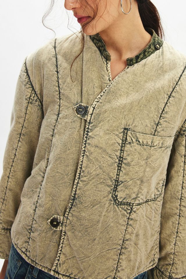 ReMADE By UO Acid Wash Liner Jacket | Urban Outfitters