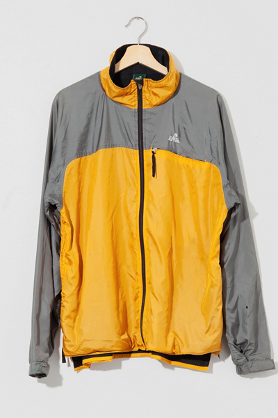 Vintage 1990s Distressed EMS Yellow Packable Lined Windbreaker | Urban ...
