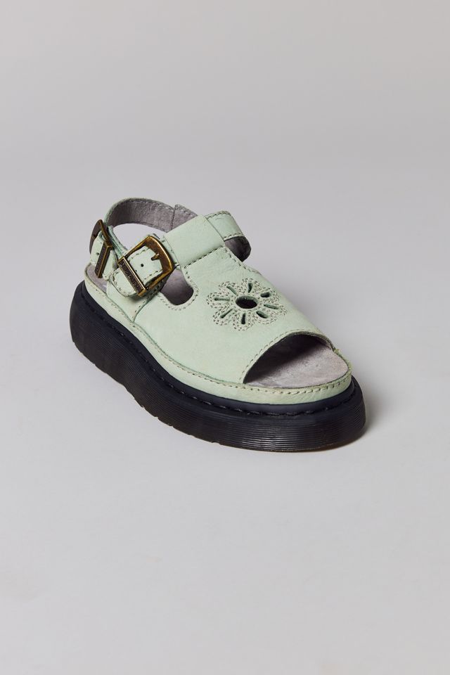 Dr. Martens Women's Dunnet Flower T-Strap Sandals | Urban Outfitters