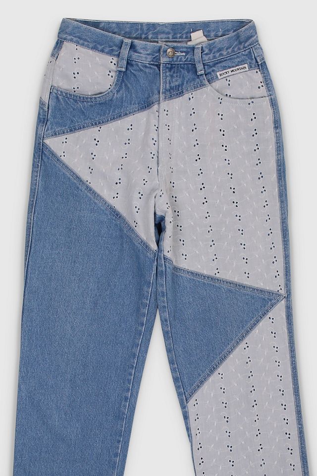 Vintage 90s Western Two Tone Denim Jeans | Urban Outfitters