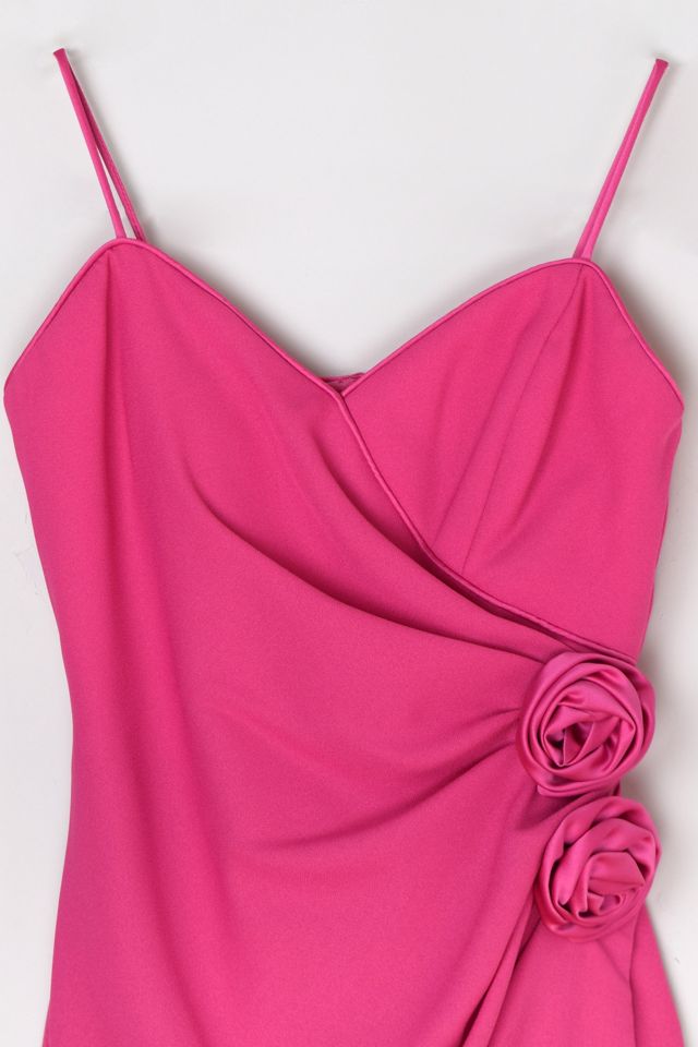 Vintage Y2k Pink Spaghetti Strap Midi Dress | Urban Outfitters