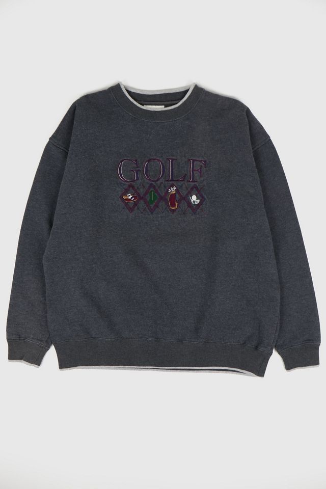 Vintage Embroidered Golf Crewneck | Urban Outfitters
