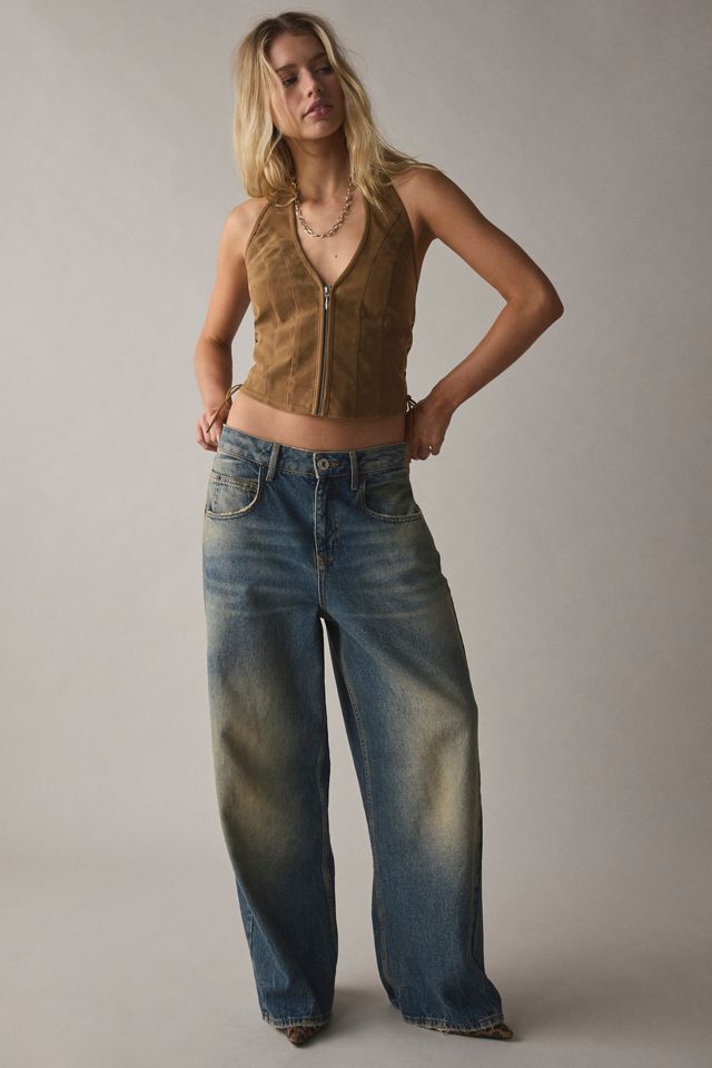 Silence + Noise Addison Faux Leather Vest Top | Urban Outfitters