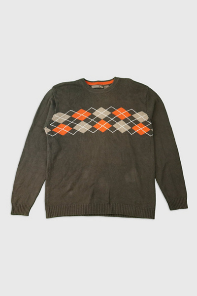 Vintage XG Plaid Design Sweater | Urban Outfitters