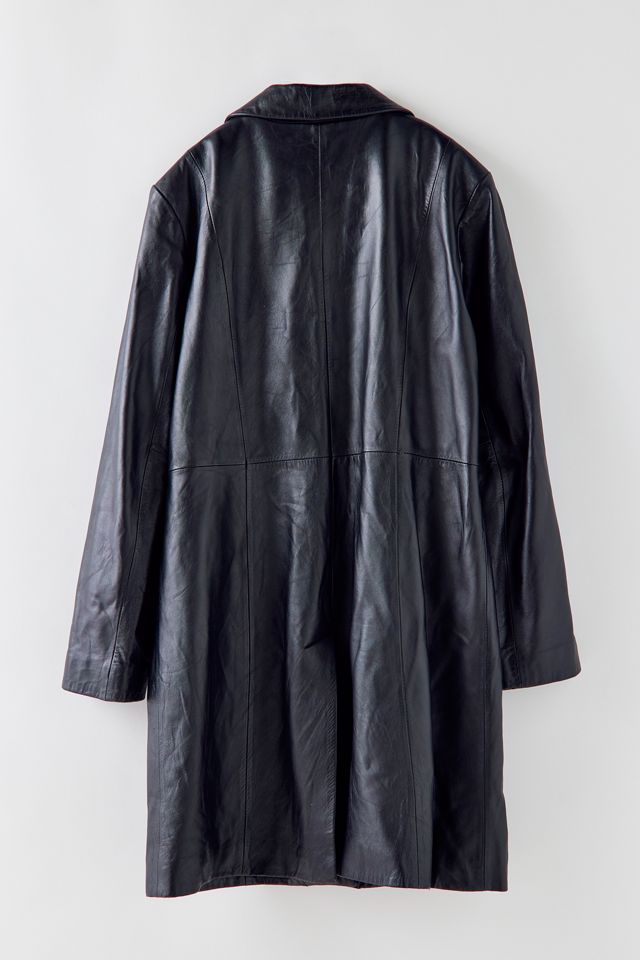 Vintage Long Leather Jacket | Urban Outfitters