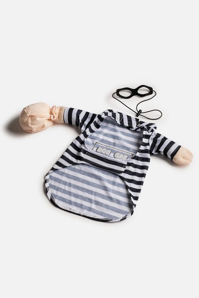 Silver Paw Bank Robber Dog Costume | Urban Outfitters