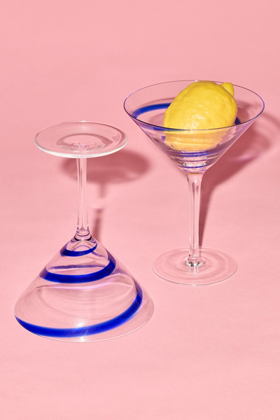 Vintage 2005 Pier 1 Swirl Martini Glass Set | Urban Outfitters