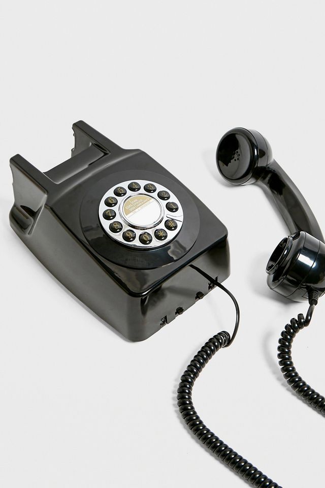 GPO 746 Retro Push Button Dial Landline Wall Mount Phone | Urban Outfitters