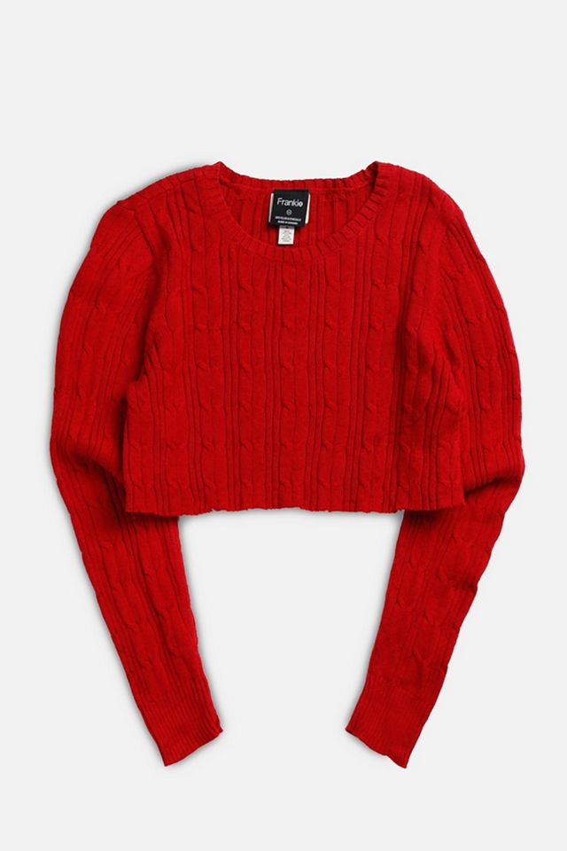 Frankie Collective Rework Crop Knit Sweater 035 | Urban Outfitters
