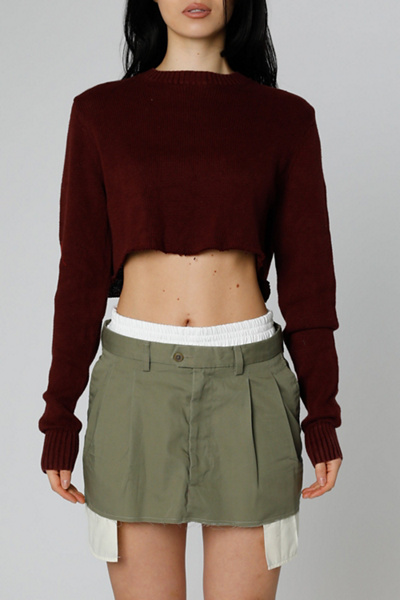 Frankie Collective Rework Crop Knit Sweater 037 | Urban Outfitters