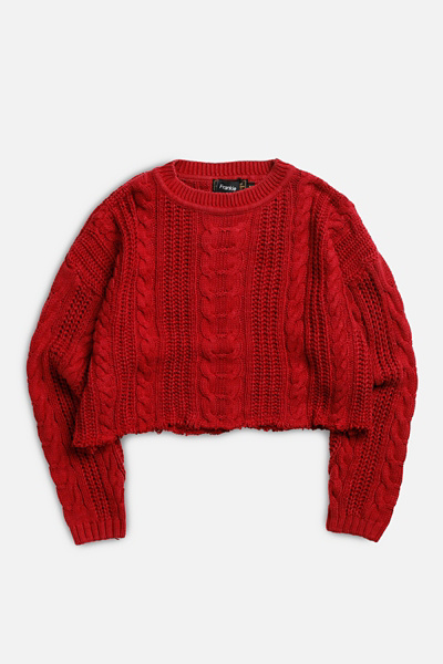 Frankie Collective Rework Crop Knit Sweater 042 | Urban Outfitters