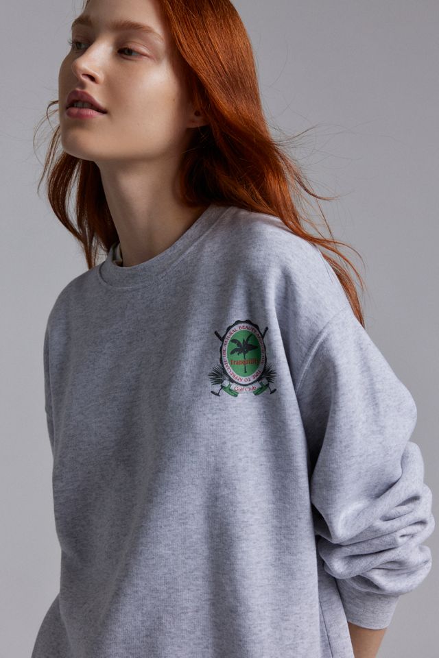 Tranquility Golf Graphic Crew Neck Pullover | Urban Outfitters