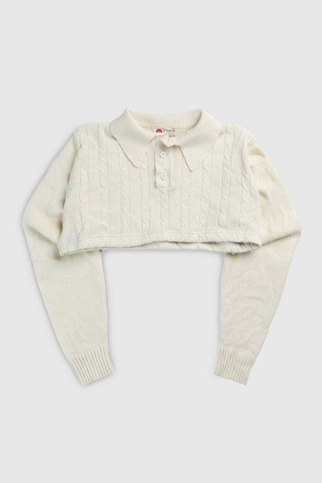Rework Micro Crop Knit Sweater | Urban Outfitters
