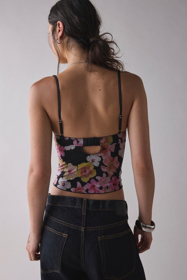 Out From Under Louella Embroidered Floral Underwire Cami | Urban Outfitters