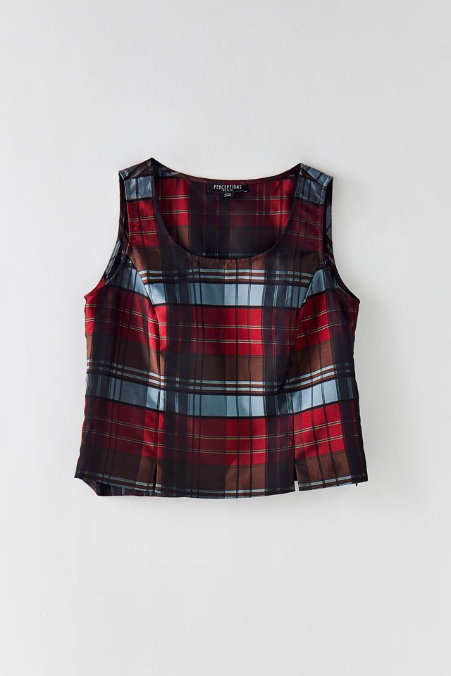 Vintage Plaid Tank Top | Urban Outfitters