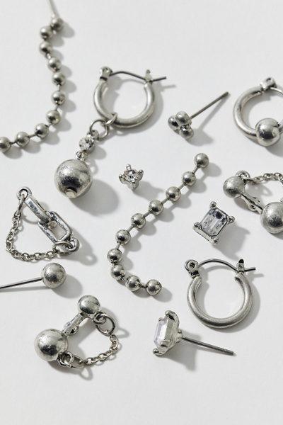 Ball Bead Post & Hoop Earring Set | Urban Outfitters Canada