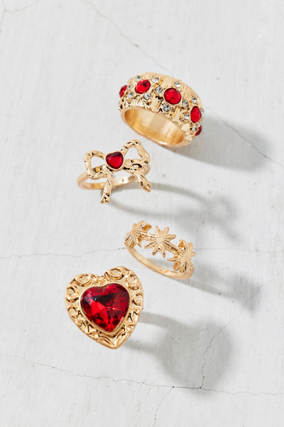 Aphrodite Rhinestone Ring Set | Urban Outfitters