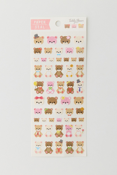 Teddy Bear Sticker Sheet | Urban Outfitters