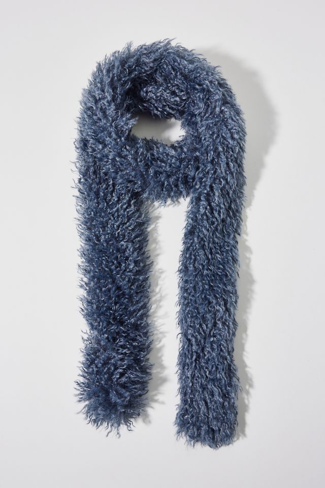 Fluffy Faux Fur Skinny Scarf | Urban Outfitters