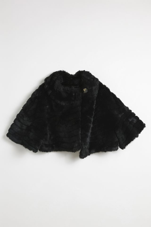 Vintage Cropped Faux Fur Coat | Urban Outfitters