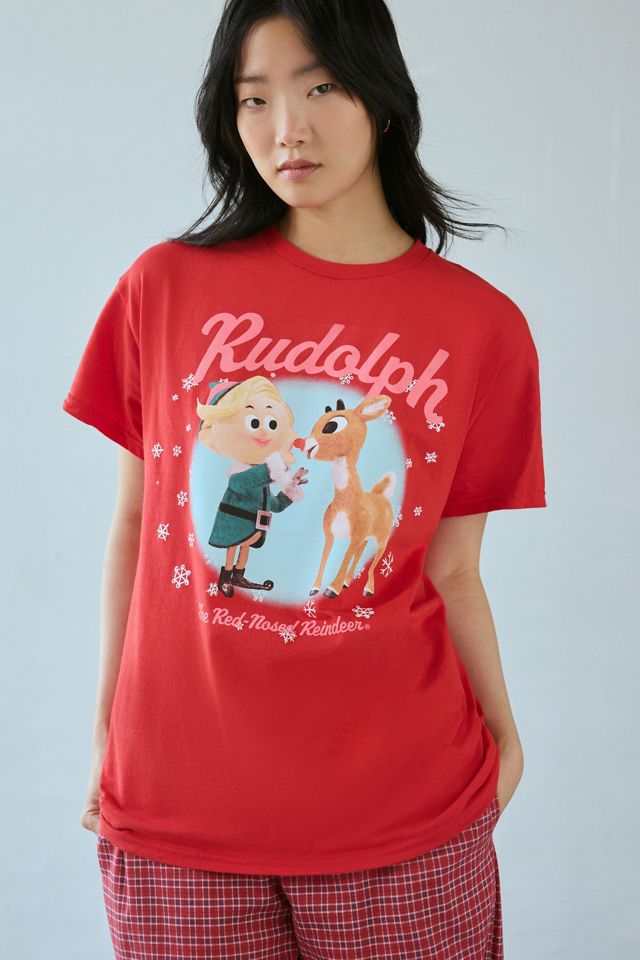 Rudolph The Red Nosed Reindeer Graphic Tee | Urban Outfitters