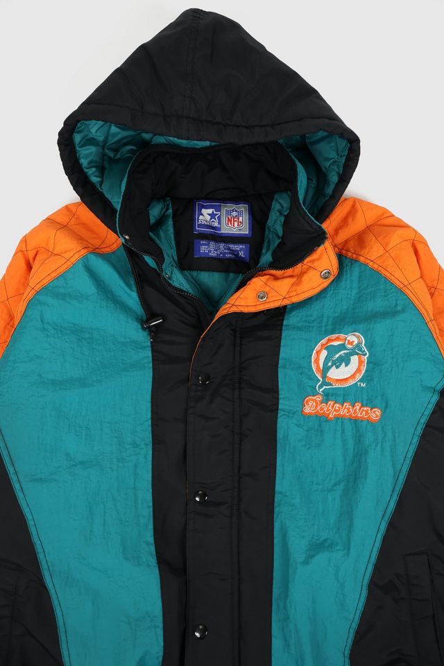 Vintage Miami Dolphins Starter Puffer Jacket | Urban Outfitters