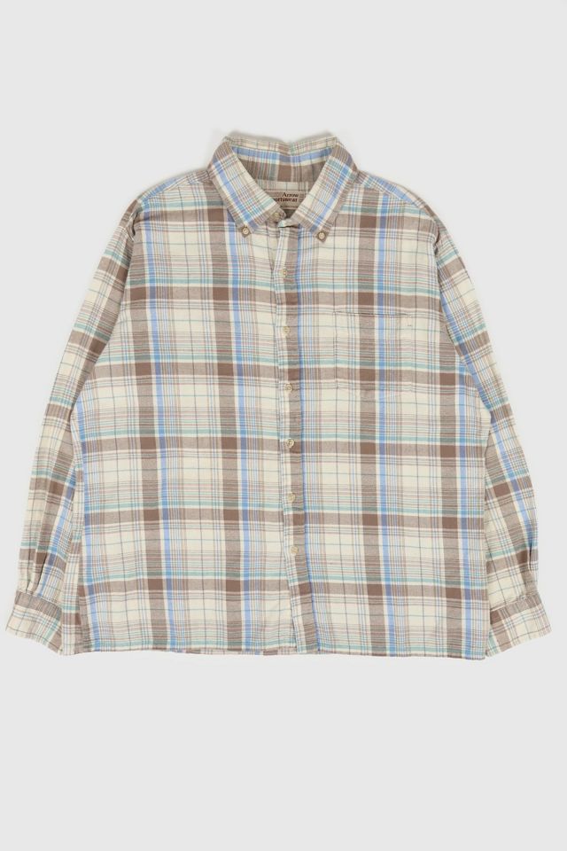 Vintage Plaid Flannel Button-Down Shirt | Urban Outfitters