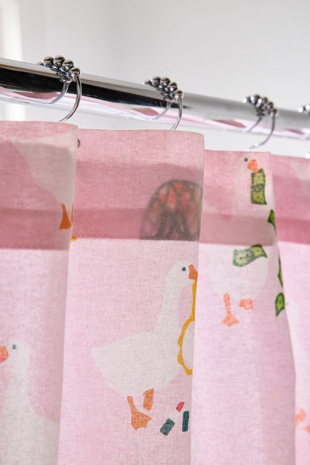 Cheeky Goose Patterned Shower Curtain | Urban Outfitters