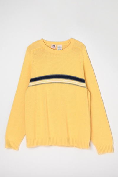 Vintage Y2k Light Yellow Striped Sweater | Urban Outfitters