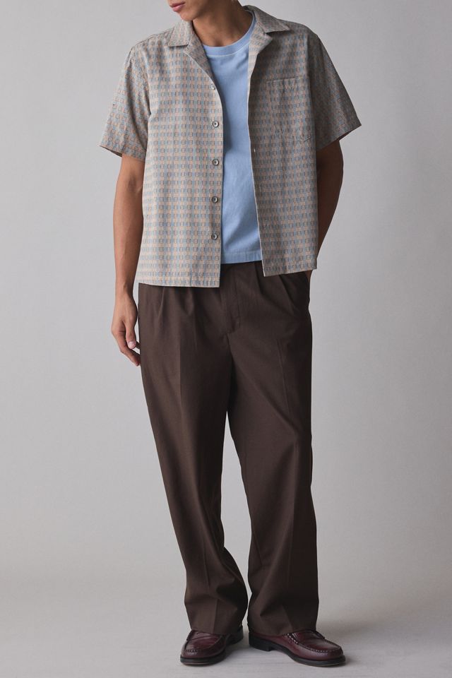 FRIED RICE Grid Pattern Short Sleeve Shirt | Urban Outfitters