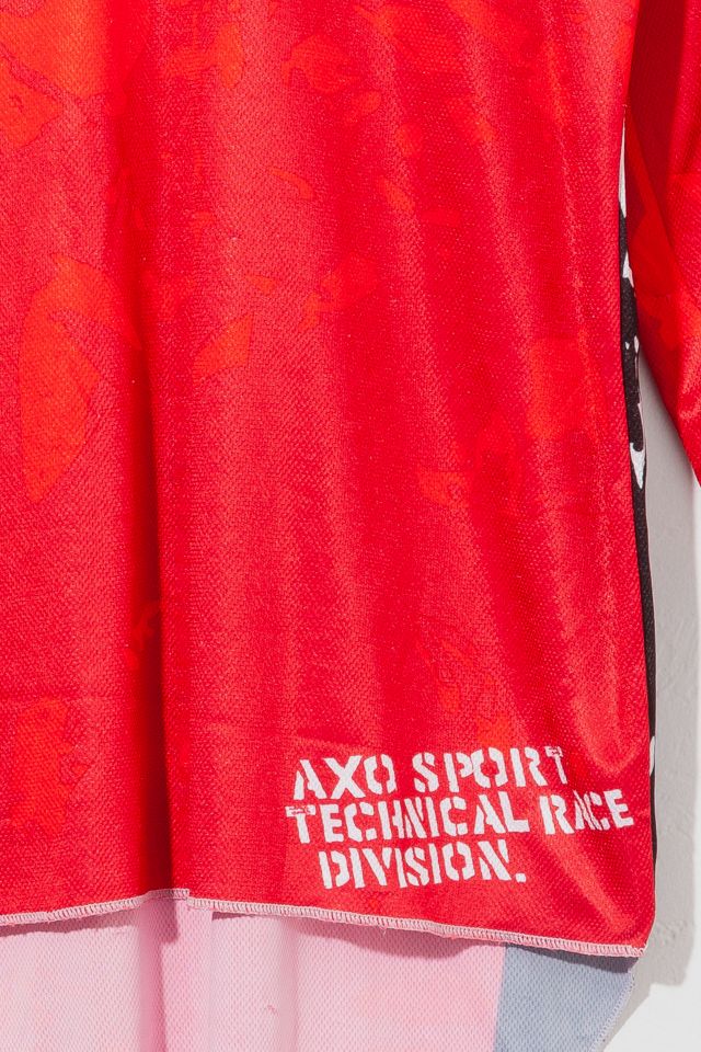 Vintage Y2K Distressed AXO Sport Red Motocross Jersey | Urban Outfitters