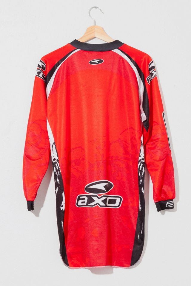 Vintage Y2K Distressed AXO Sport Red Motocross Jersey | Urban Outfitters