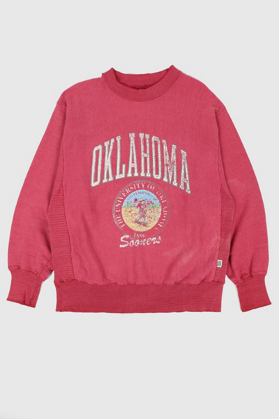 Vintage Distressed Oklahoma Sooners Crewneck | Urban Outfitters