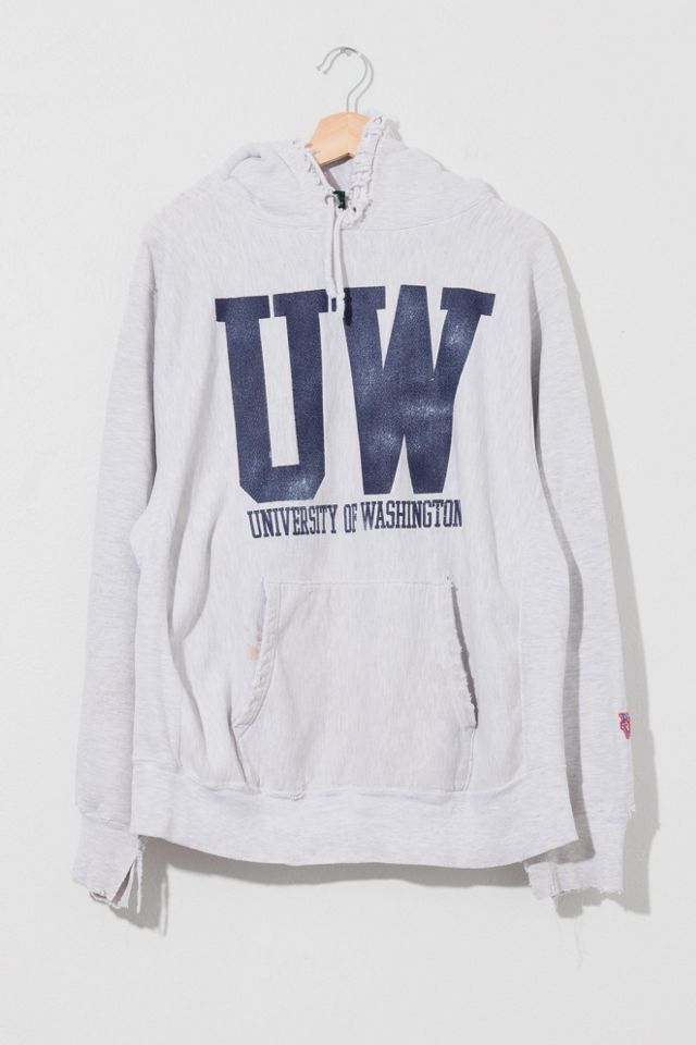 Vintage 1990s Distressed University of Washington Hoodie Sweatshirt ...