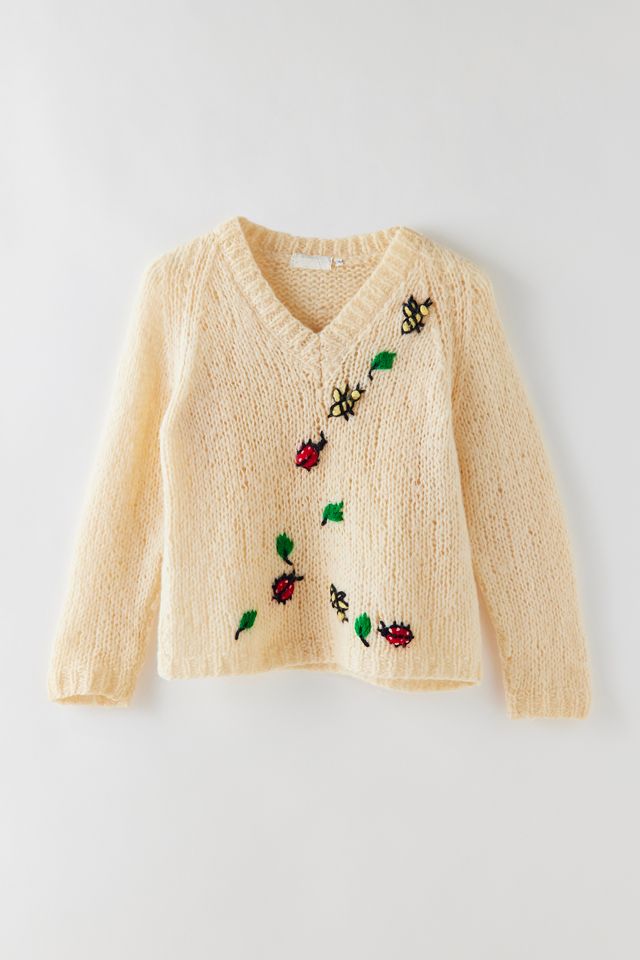 Vintage Bug V-Neck Sweater | Urban Outfitters