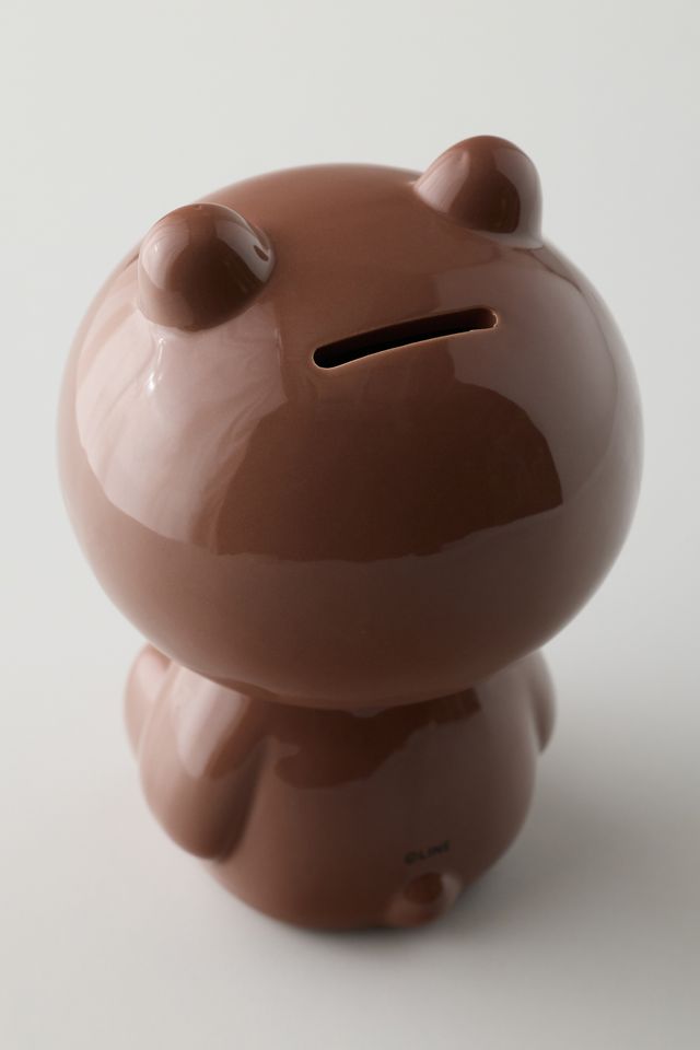 Line Friends Brown Figure Coin Bank | Urban Outfitters