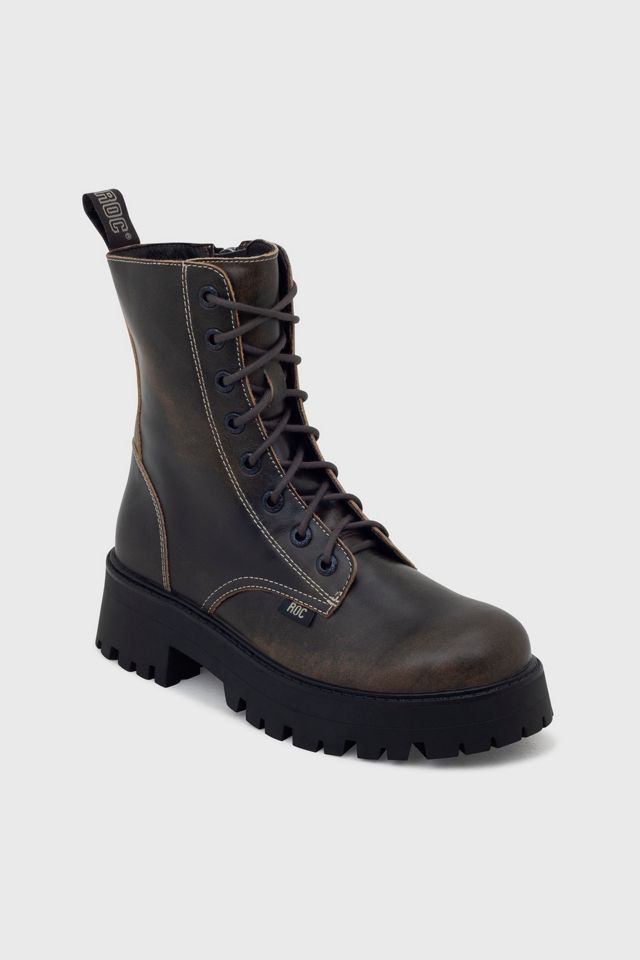 ROC Crew Leather Combat Boot | Urban Outfitters