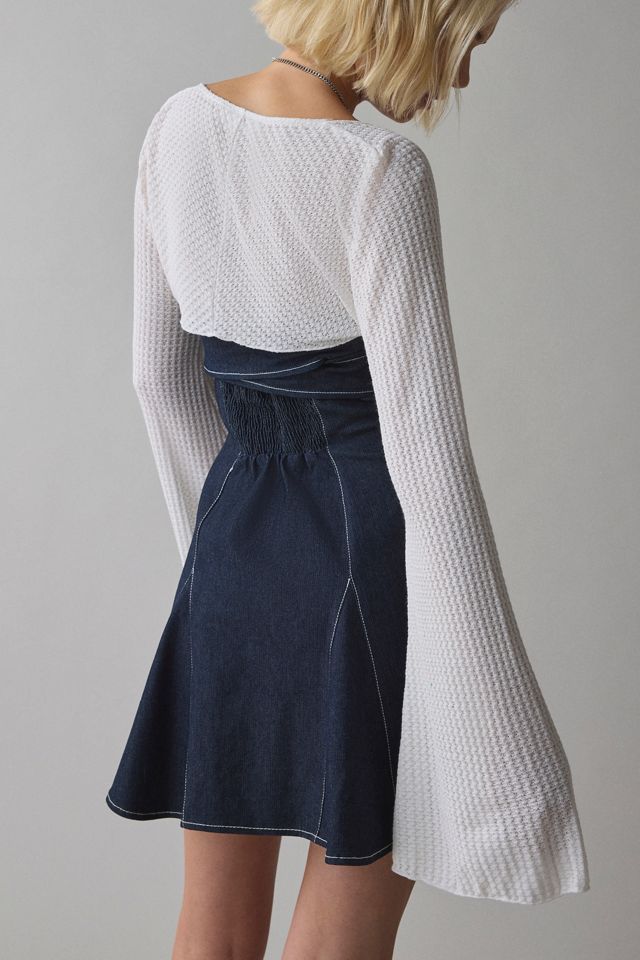 ReMADE By UO Remnants Textured Knit Shrug Top | Urban Outfitters