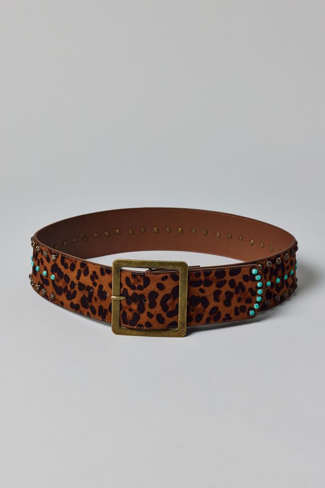 Wide Cheetah Animal Print Belt | Urban Outfitters Canada