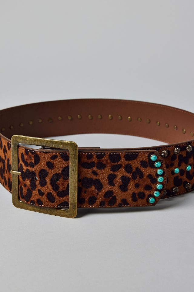 Wide Cheetah Animal Print Belt | Urban Outfitters Canada