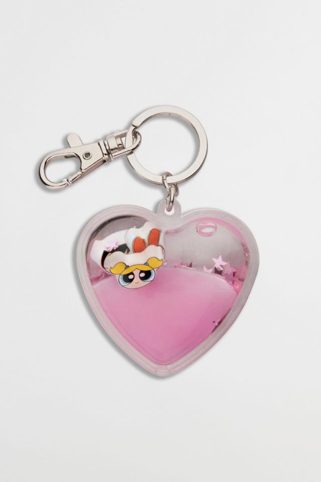 The Power Puff Girls Acrylic Heart Keychain | Urban Outfitters